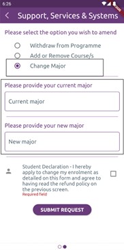 Changing your programme, course or major - AUT