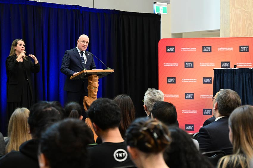 PM opens AUT’s newest building - AUT News - AUT